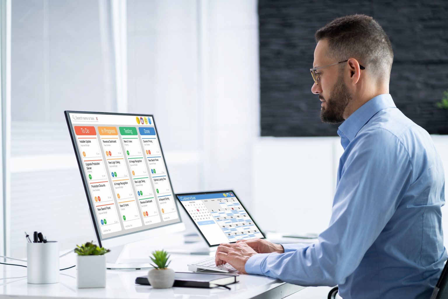 Use Kanban Boards to organize daily work